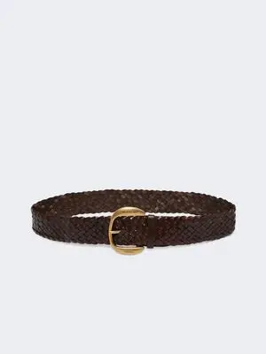 MAX MARA Braided Leather Belt