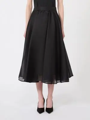Max Mara Silk Circle Midi Skirt