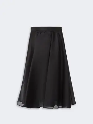 Max Mara Silk Circle Midi Skirt