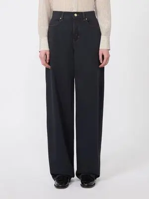 Max Mara Cotton Satin Baggy Trousers
