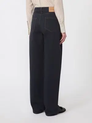 Max Mara Cotton Satin Baggy Trousers