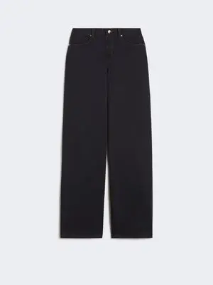 Max Mara Cotton Satin Baggy Trousers