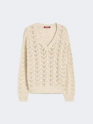 Max Mara Cotton Yarn And Sequin Sweater