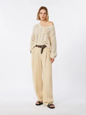 Max Mara Cotton Yarn And Sequin Sweater