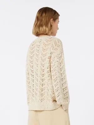 Max Mara Cotton Yarn And Sequin Sweater