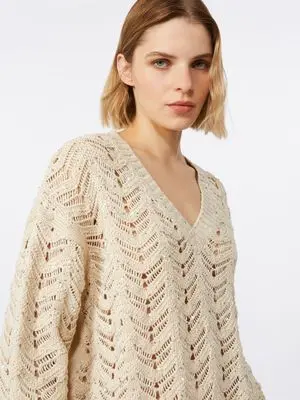 Max Mara Cotton Yarn And Sequin Sweater