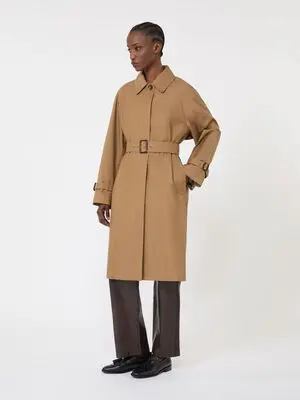 Max Mara Water-repellent Cotton-blend Trench Coat