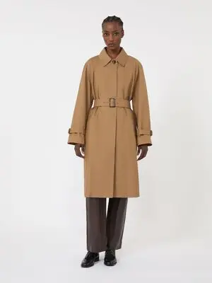Max Mara Water-repellent Cotton-blend Trench Coat