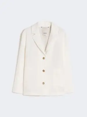Max Mara Linen Canvas Boxy Jacket