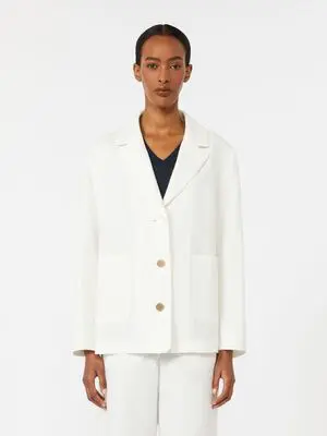 Max Mara Linen Canvas Boxy Jacket