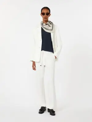 Max Mara Linen Basketweave Trousers