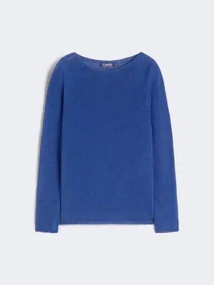 Max Mara Linen Yarn Sweater - Cornflower Blue