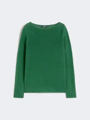 Max Mara Linen Yarn Sweater - Green