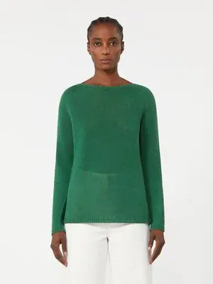 Max Mara Linen Yarn Sweater - Green