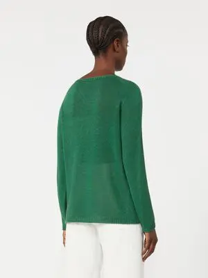 Max Mara Linen Yarn Sweater - Green