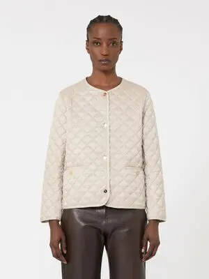 Max Mara Padded Water-repellent Canvas Jacket - Natural