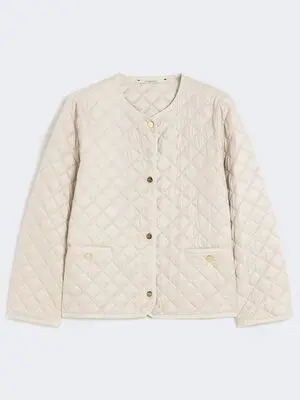 Max Mara Padded Water-repellent Canvas Jacket - Natural