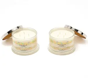 HOMEWORX BY SLATKIN + CO. S/2 18oz Birthday Cake Candles - One-color