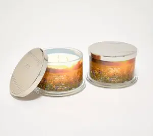 HOMEWORX BY SLATKIN + CO. S/2 18oz Golden Hour Candles - One-color