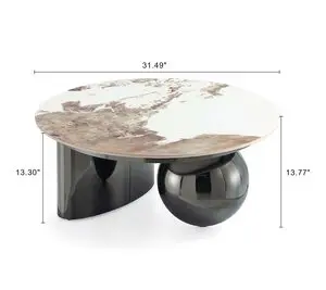 MANHATTAN COMFORT Laurel 2-piece Coffee Table & End Table Set