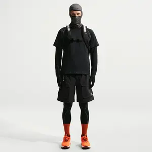 Nike Wildsee" Dri-fit Short-sleeve Base Layer Top - Black