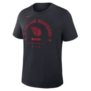 Nike Cleveland Guardians Authentic Collection Early Work Dri-fit Mlb T-shirt - Blue
