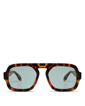 ELISA JOHNSON Jane Aviator Sunglasses - Brown Tortoise