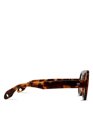 ELISA JOHNSON Jane Aviator Sunglasses - Brown Tortoise