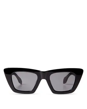 ELISA JOHNSON Lori Cat Eye Sunglasses 49mm - Gloss Black