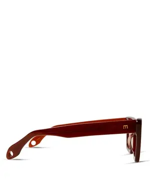 ELISA JOHNSON Lori Cat Eye Sunglasses 49mm - Gloss Brown