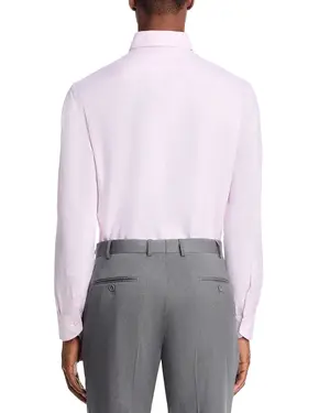 Canali Regular Fit Geo Weave Dress Shirt