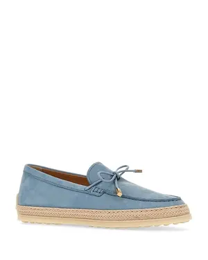 TOD'S Nubuck Leather Espadrille Loafers