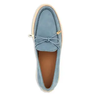 TOD'S Nubuck Leather Espadrille Loafers