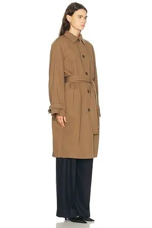 TOTEME Trench Coat With Detachable Waist-tie - Hazel