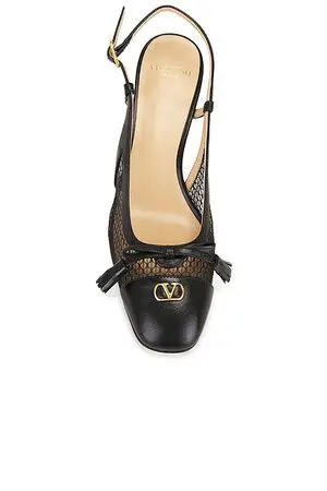 Valentino Garavani Slingback With Vlogo And Tassel Detail