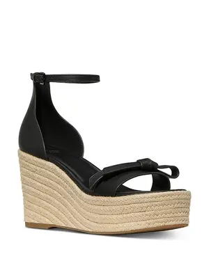 Kate Spade New York Loop Espadrille Wedge Sandals - Black