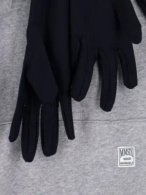 MAISON MARGIELA Cotton Mini Dress With Gloves