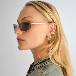 Le Specs Star Beam Sunglasses - Silver