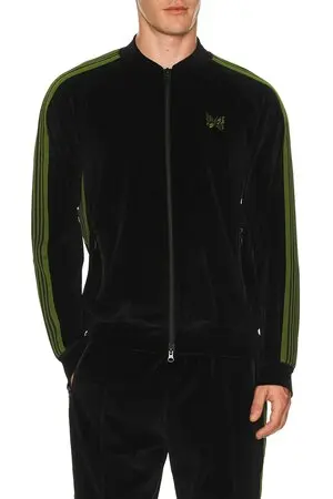 Needles Rib Collar Track Jacket Cpe Velour