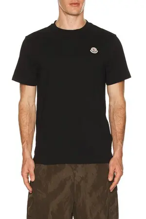 Moncler T-shirt In Black,white