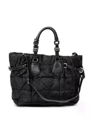 Prada Quilted Buckle Tote