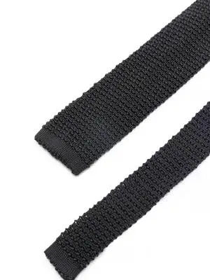 ALYSI Knitted Tie - Black
