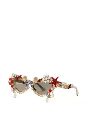 Dolce & Gabbana Embellished Frame Sunglasses