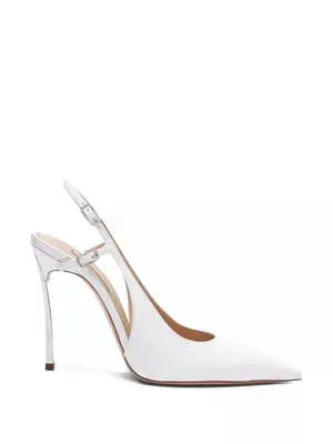 Casadei Point-toe Slingback Heeled Pumps