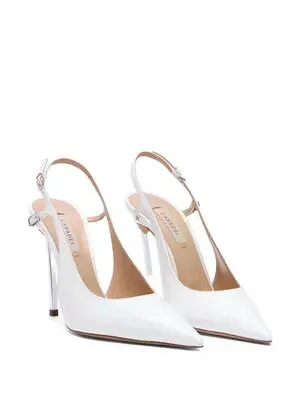 Casadei Point-toe Slingback Heeled Pumps