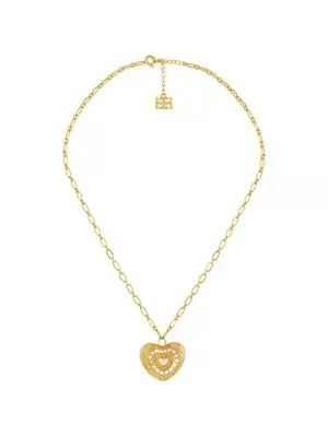 Isharya Heart Pendant Chain Necklace