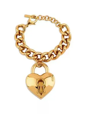 Moschino Heart-shaped Lock Bracelet - Gold