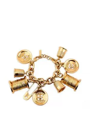 Moschino Chunky Chain Pendants Bracelet - Gold