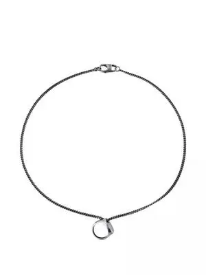 MAISON MARGIELA Ring Pendant Chain Necklace - Silver