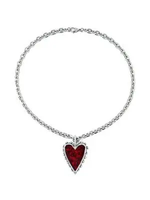 POISON DROP LAB Heart Pendant Chain Necklace - Silver